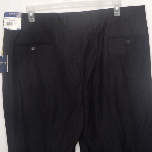 Arrow | Pants | Arrow Usa 851 Navy Stripe Pleated Cuffed Pants | Poshmark